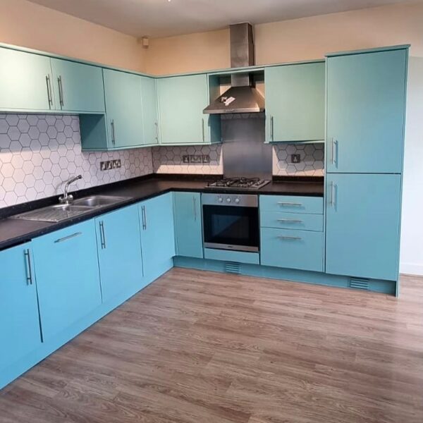 Add Vibrant Color to Your Kitchen with Turquoise Cabinets