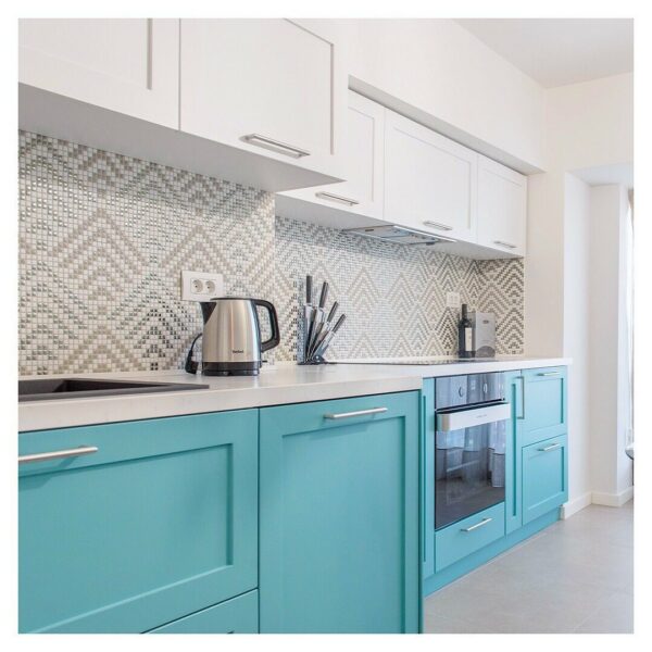 Add Vibrant Color to Your Kitchen with Turquoise Cabinets